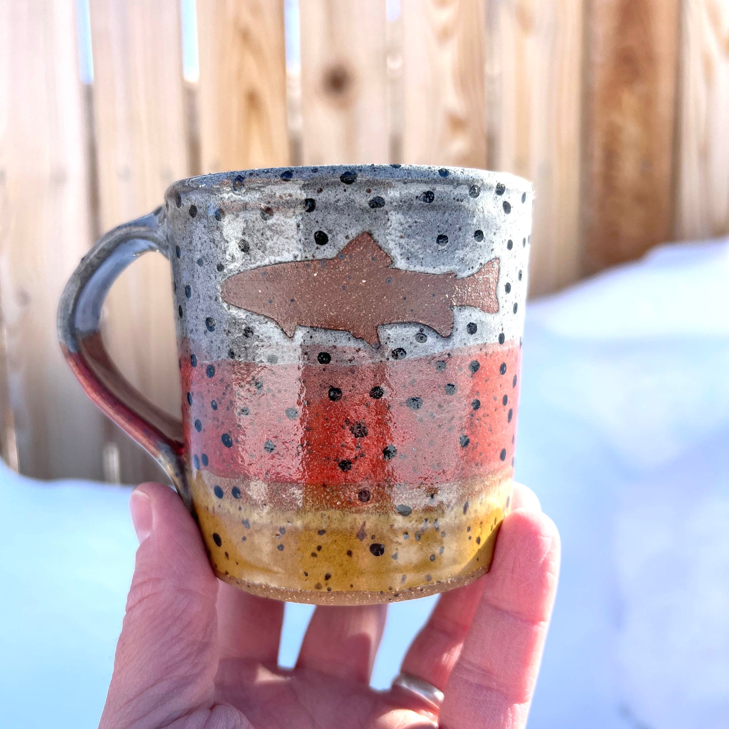 Rainbow Trout Mug – Red Bison Studio
